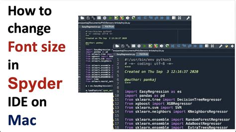 How To Change Font Size In Spyder Python IDE In 2020 YouTube
