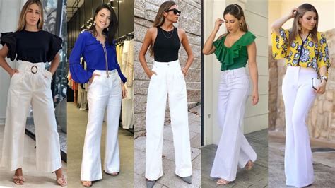 MODA 2022 MUJER CÓMO COMBINAR UN PANTALÓN BLANCO EN PRIMAVERA 2022