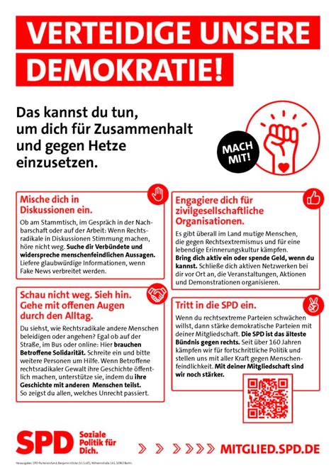 Verteidige Unsere Demokratie SPD Stade