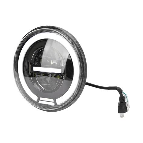 7 calowy motocyklowy reflektor LED Angel Eye 1611220003211 za 191 44 zł