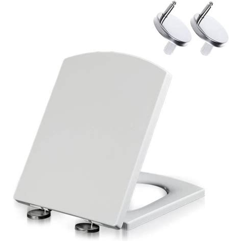 Abattant Wc Avec Frein De Chute Rectangulaire Lunette De Toilette