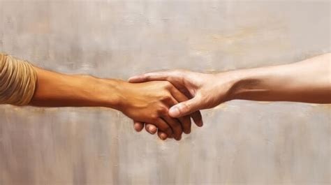 Premium AI Image Illustration Of A Two Hands Holding Each Other