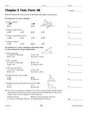 Geom Pre Ap Test Five Pdf Name Date Period Chapter Test Form B