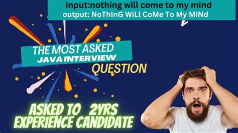 Java Interview Question String Question Most Asked Java Interview