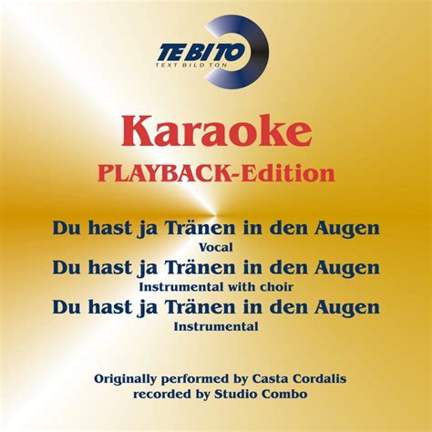 Du Hast Ja Tr Nen In Den Augen Single By Studiocombo Spotify