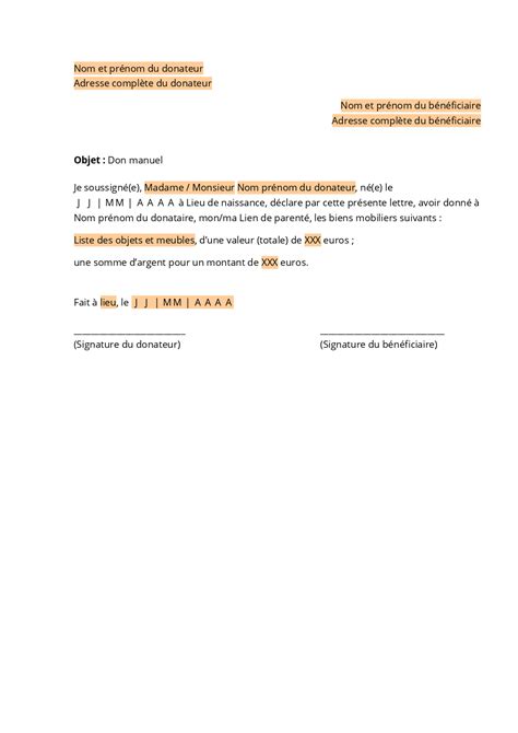 Mod Le Acte De Donation Onlyoffice