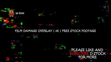Film Damage Overlay K Free Stock Footage Youtube