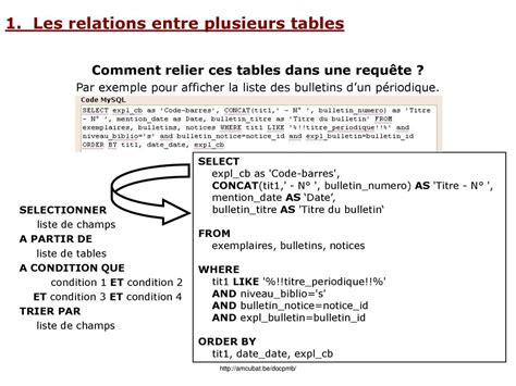 Base de données relationnelle et requêtes SQL ppt télécharger