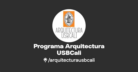 Programa Arquitectura Usbcali Linktree