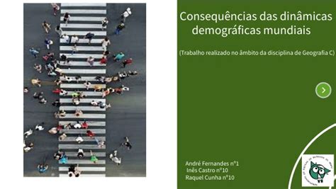 Consequências das dinâmicas demográficas mundiais