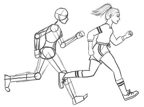 Day 26 How To Draw A Running Pose Bardot Brush