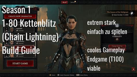 Diablo Season Sorc Chain Lightning Kettenblitz Guide Extrem