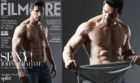 John Abraham Flaunts His Sexy Body For Filmfare S Magazine Cover