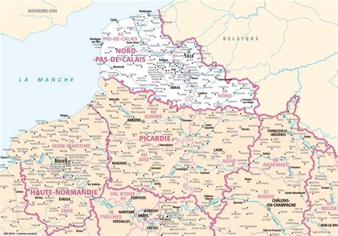 Carte Du Nord De La France Vacances Arts Guides Voyages