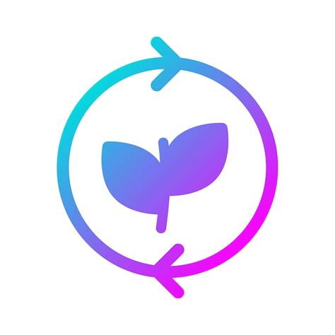 El icono del vector de reciclaje de energía se puede utilizar para el