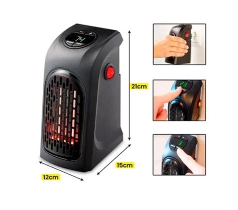 Ripley CALEFACTOR PORTÁTIL 400W ESTUFA CALEFACCIÓN TERMOSTATO DE CALIDAD