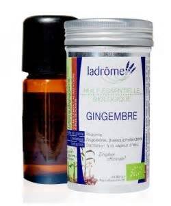 Gingembre Zingiber officinale huile essentielle bio Ladrôme 10 ml