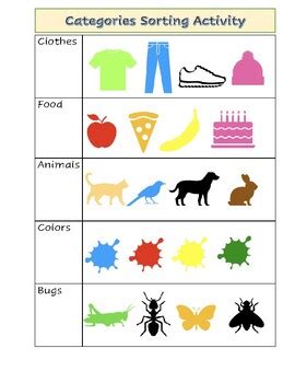 Categories Sorting Activity By Speech By Jagge Tpt