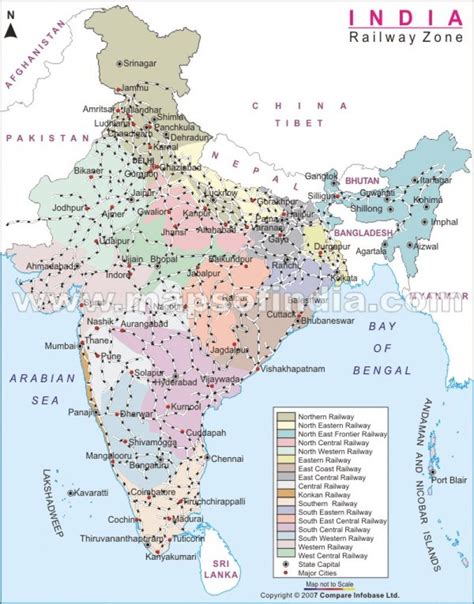 India Train Rail Maps Regarding India Map Pdf With States Printable Map