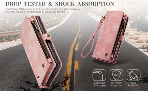 Kowauri Wallet Case For Samsung Galaxy S24 Zipper Purse Folio Leather