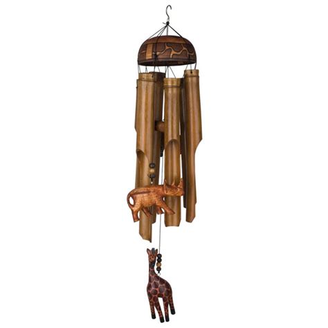 Woodstock Chimes Carillon à vent en bambou de trio africain et