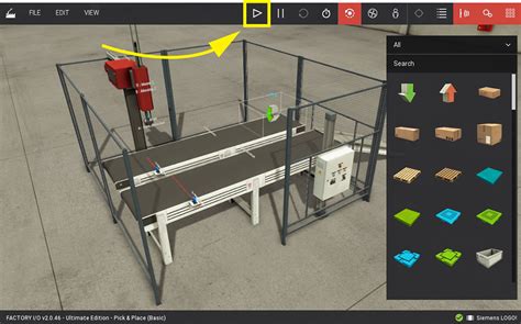 Factory IO Simulación 3D de fábrica