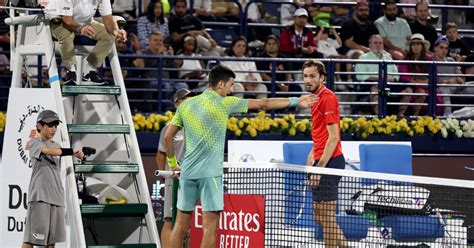 Medvedev Ends Djokovic Win Streak To Set Up Dubai Final With Rublev