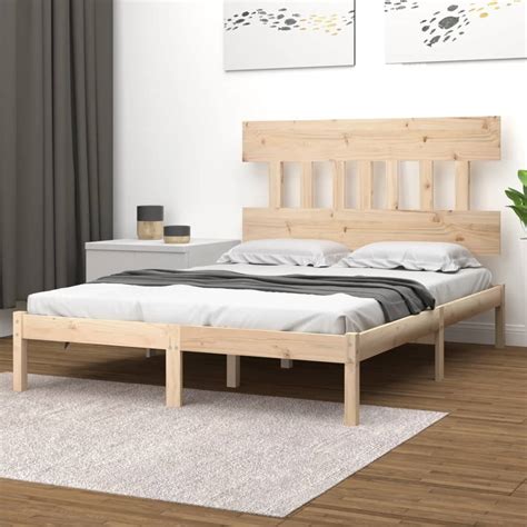 DIOCHE Cadre De Lit Bois Massif 160x200 Cm YW Tech DIO7734921065161