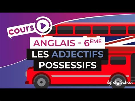Smartprof Anglais Collège 6ème Les adjectifs possessifs