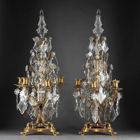 Proantic Elégante Paire De Girandoles XIXeme De Style Louis XV En B
