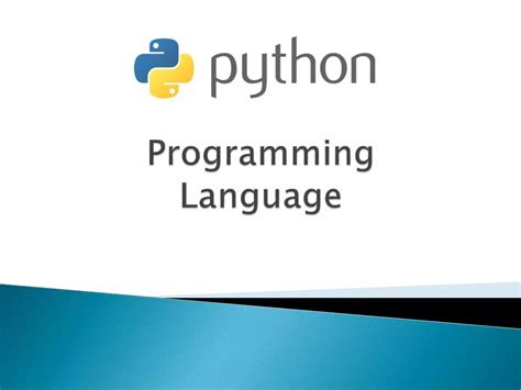 python programming language ppt