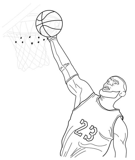 Lebron James Coloring Pages Free Coloring Pages Printables