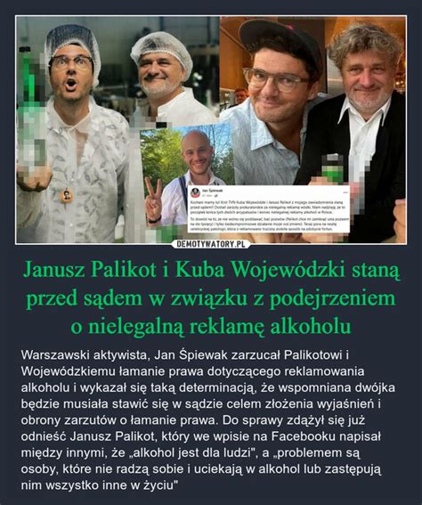 Janusz Palikot i Kuba Wojewódzki staną przed sądem w związku z