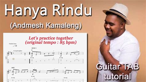 Easy Guitar Tutorial Free Music Tab Hanya Rindu Andmesh