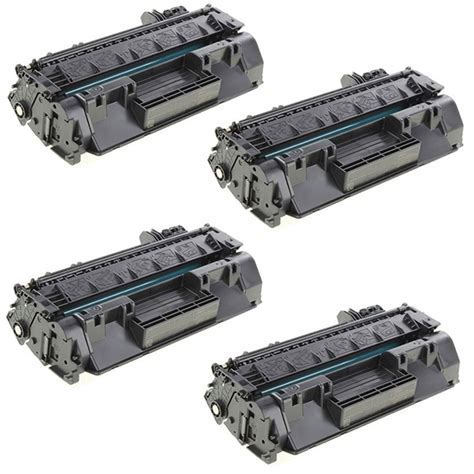 Compatible 4 Pack HP 80X CF280X Black High Yield Laser Toner Cartridge