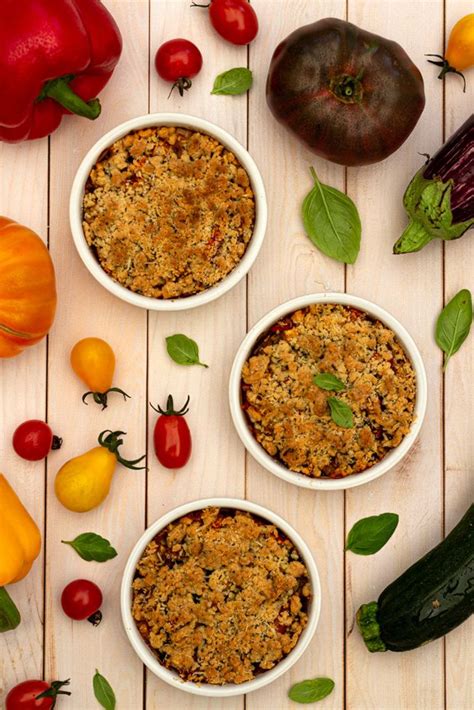 Crumble aux légumes du soleil Amandine Cooking