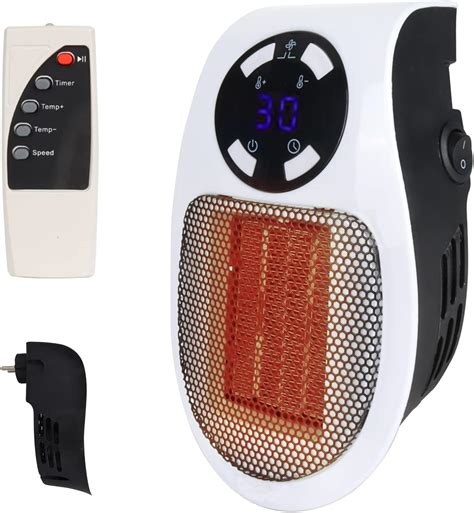 GUBOOM Chauffage Enfichable 500 W Mini Radiateur électrique Portable
