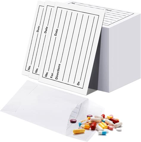 Amazon Fulmoon Pcs Paper Pill Bags Printed Pill Envelopes