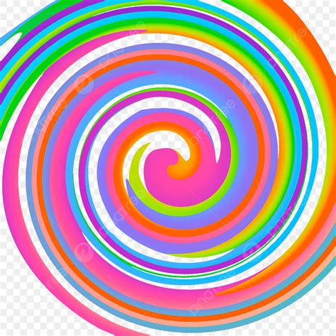 Bright Circle PNG Image Spiral Circle Colorful Abstract Bright Spiral
