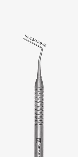 Periodontal Probe With Low Relief Markings Medesy