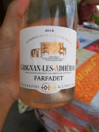Vignerons de l Enclave Farfadet Grignan les Adhémar Rosé Vivino US