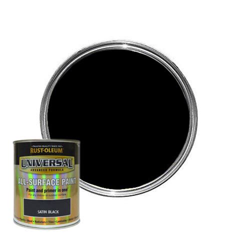 Buy Rust Oleum Universal Paint Satin Black Ml Online Tadhg O