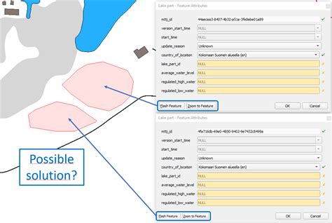 Feature Attributes Form Should Have A Way To Highlight Feature On Map