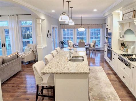Gorgeous Open Concept Living Room Dining Room Kitchen Ideas Voted By
