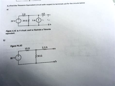 Solved Find The Thevenin Equivalent Circuit With Respect To
