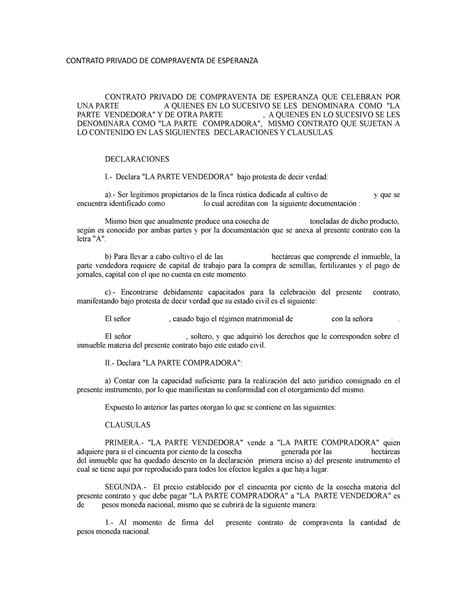 Rescision De Contrato