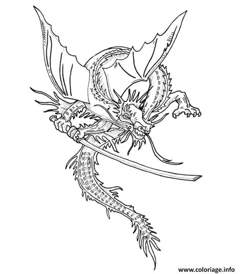 Coloriage Dragon 34 JeColorie
