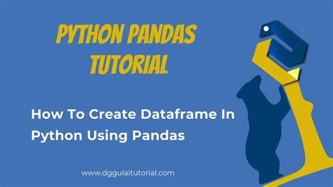 How To Create Dataframe In Python Using Pandas Dggul Ai Tutorial