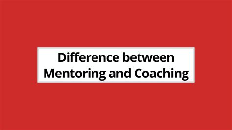 Mentoring Vs Coaching What S The Difference