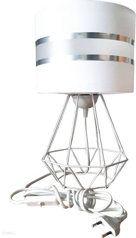 Lampa Damag Lampka Biurkowa Stołowa Nocna Abażur Biała Da1934Black